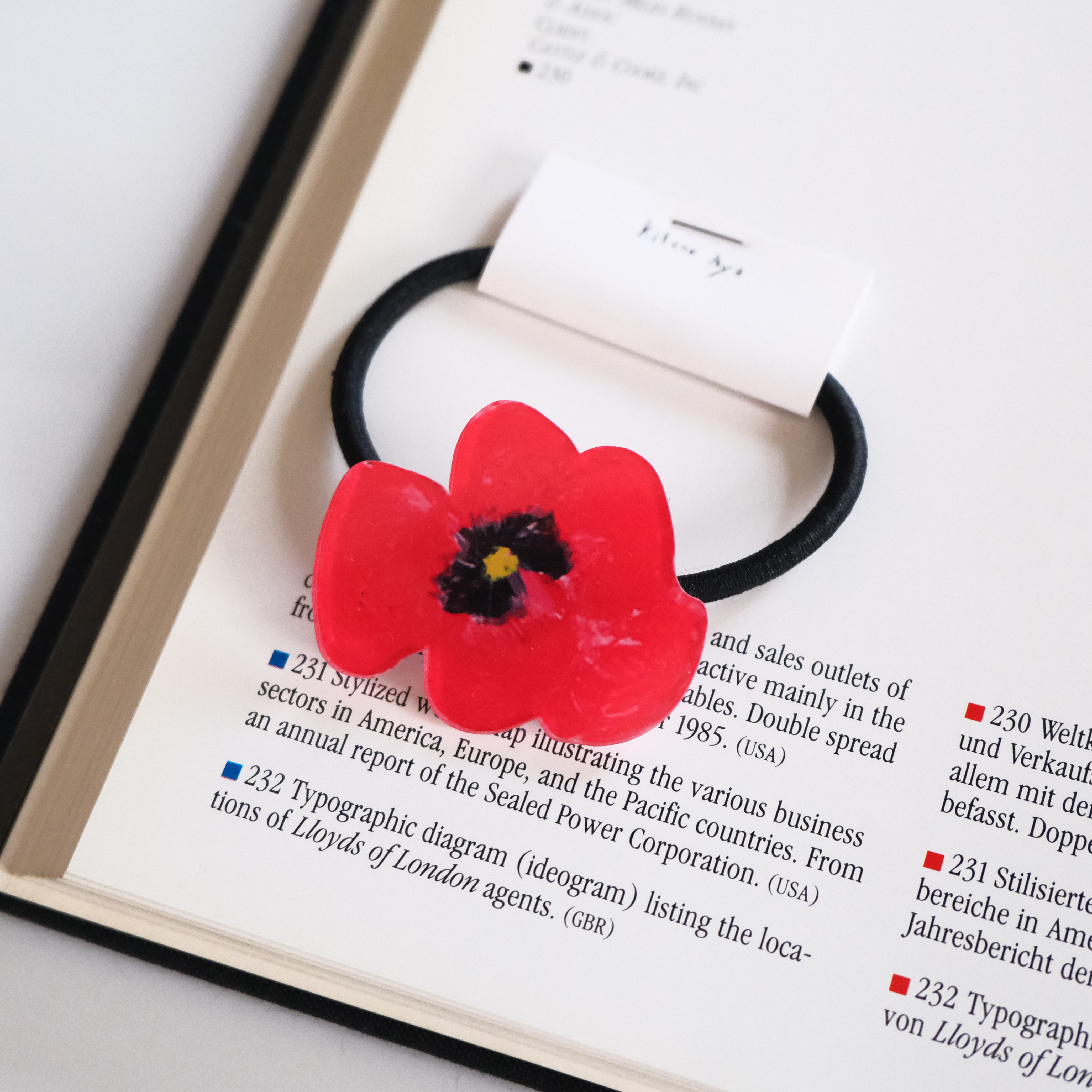 【限定】Flower hair tie Red – Kitano Aya